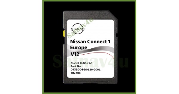 NISSAN, Connect 1 V10, navigation, SD CARD LATEST MAP Europe & UK 2022