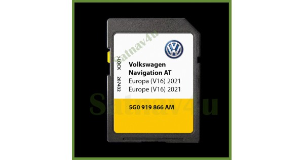 Volkswagen VW AT V16 Navigation SD Card DISCOVERY MEDIA mib1 SAT NAV ...